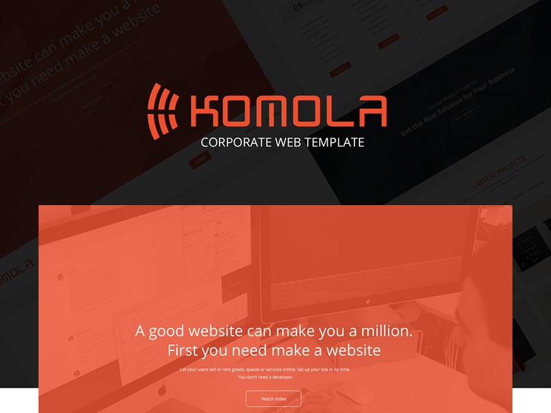 Komola Template | Free PSD Template | PSD Repo