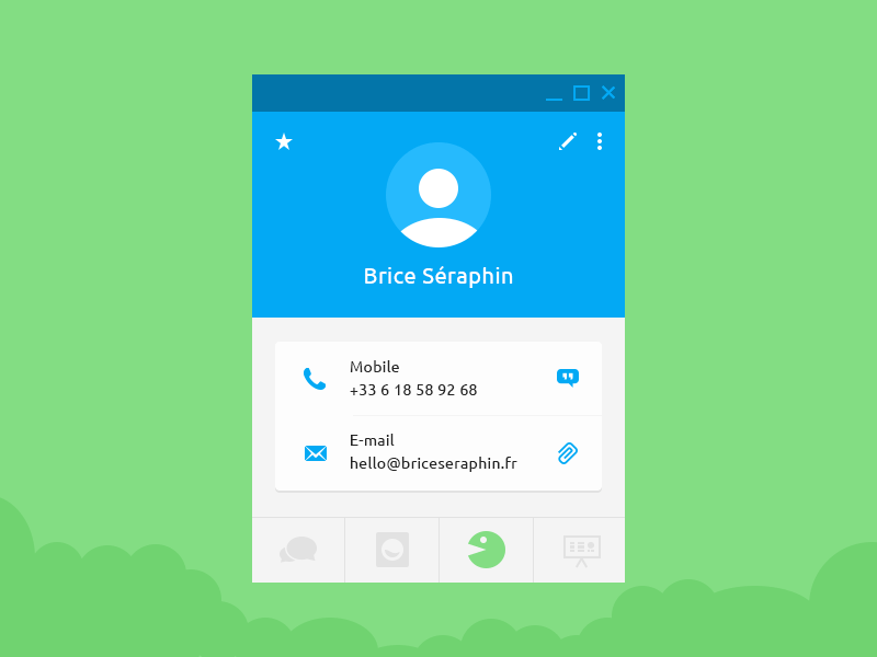 My Profile Form | Free PSD Template | PSD Repo