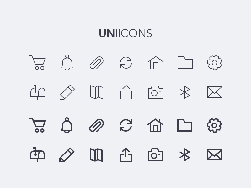 24 Line Icons | Free PSD Template | PSD Repo