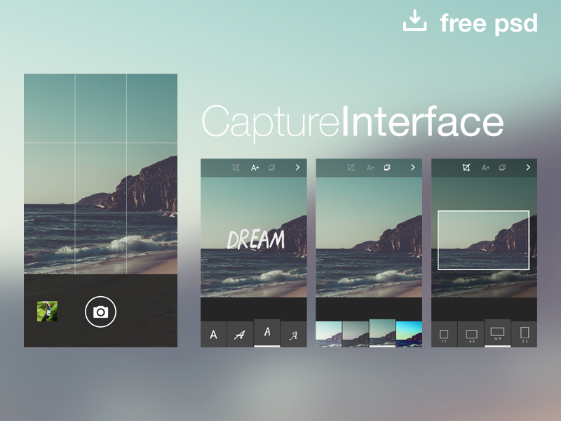 Capture | Free PSD Template | PSD Repo