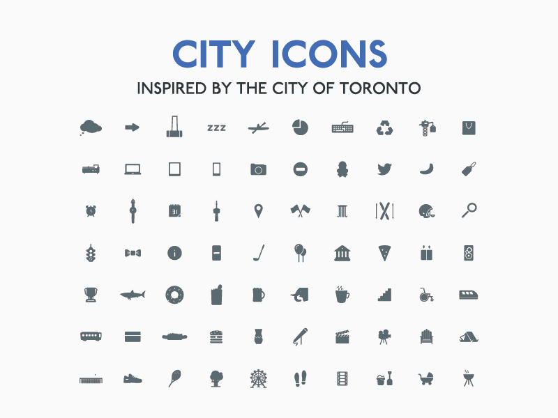 City Icons | Free PSD Template | PSD Repo
