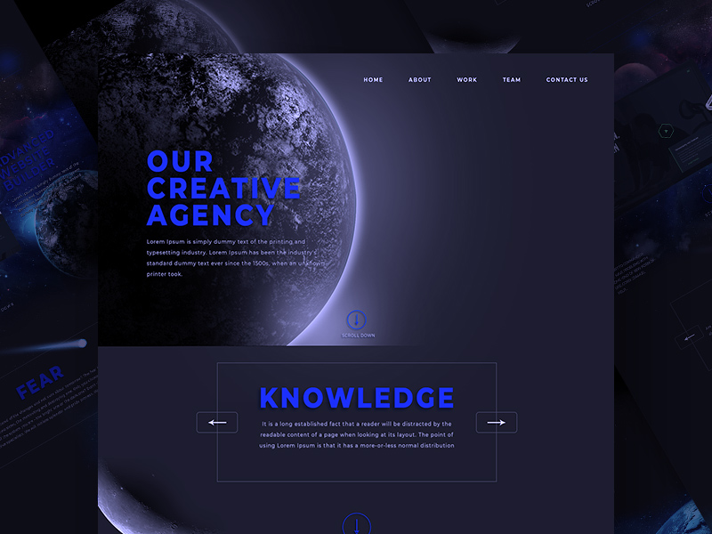 Creative Adobe XD Agency Website Template Free Xd Templates