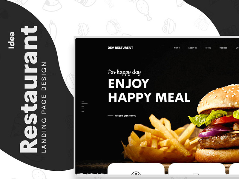 Dev Restaurant Web UI/UX Design Template | Free PSD Template | PSD Repo