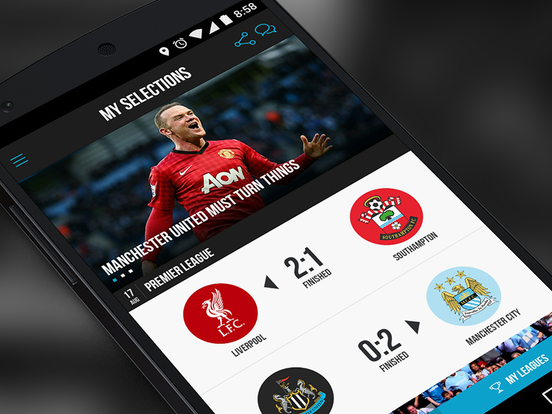 Sports App Dashboar | Free PSD Template | PSD Repo