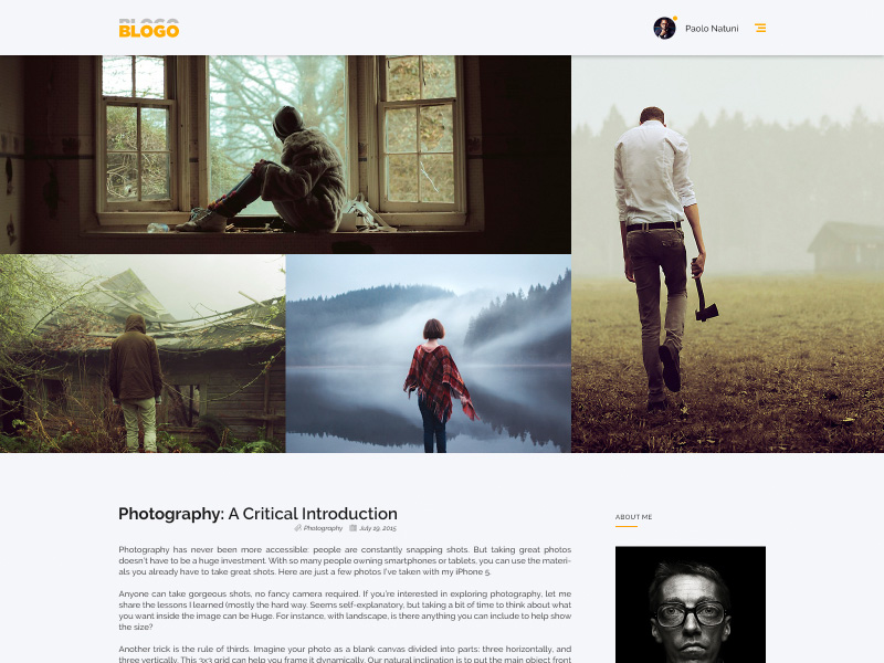Blogo - Think Design | Free PSD Template | PSD Repo