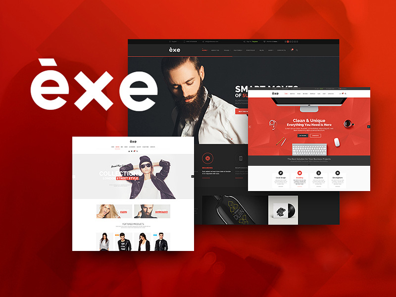 Exe Multipurpose Template Sample | Free PSD Template | PSD Repo