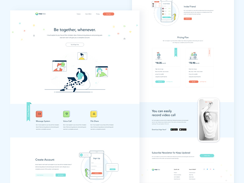 Social Networking Platform Template | Free Xd Templates