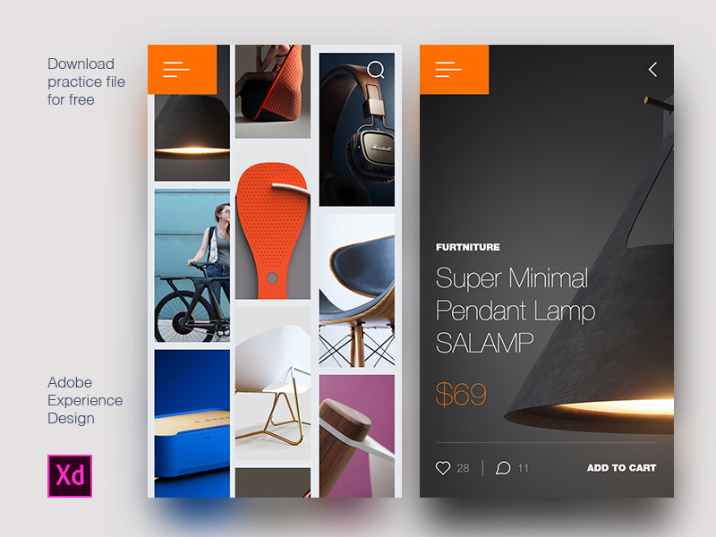 First Time Working With Adobe Experice Design | Free Xd Templates