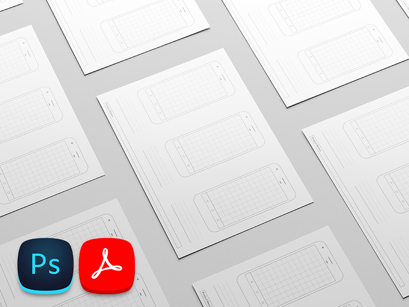 Printable Google Nexus Pixel Grid Template | Free PSD Template | PSD Repo