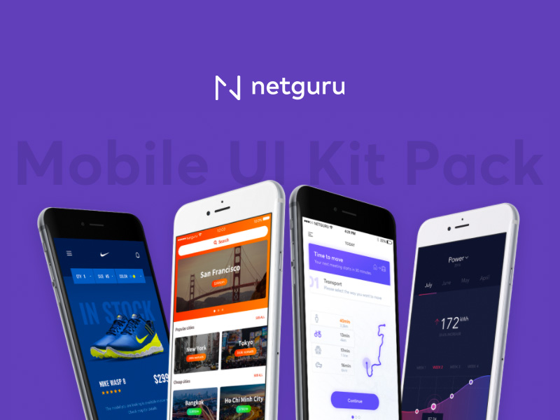 Mobile UI Kit Pack | Free PSD Template | PSD Repo
