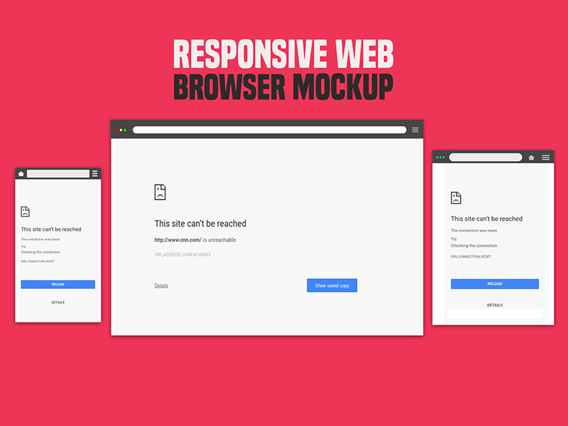 Responsive Web Browser Mockup | Free PSD Template | PSD Repo