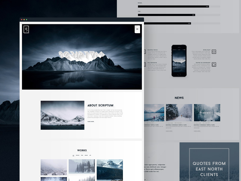 Arteasy Website Template | Free PSD Template | PSD Repo