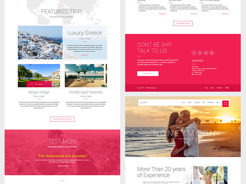 Landing Page Xd Template Free