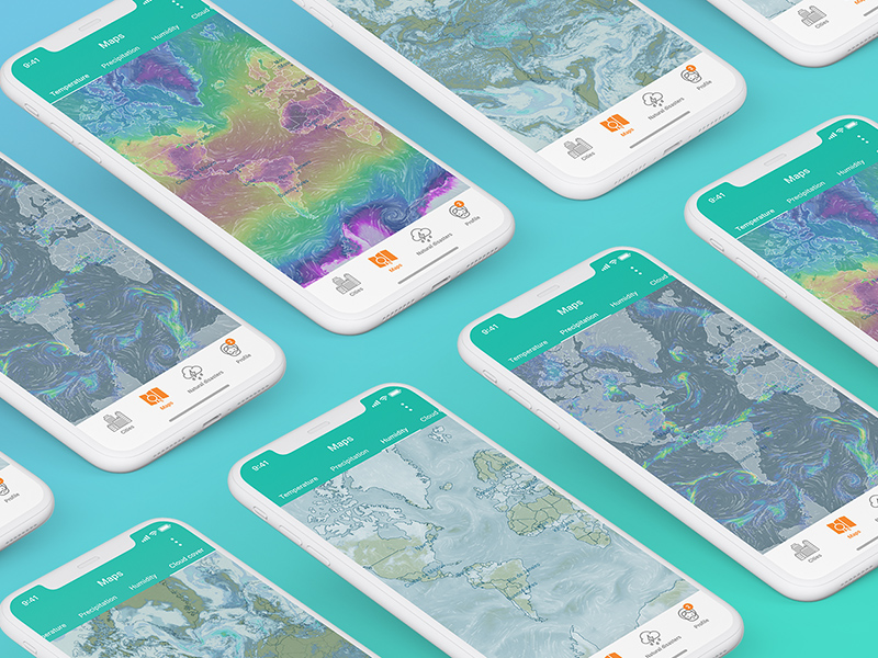 Local Weather App Design | Free PSD Template | PSD Repo