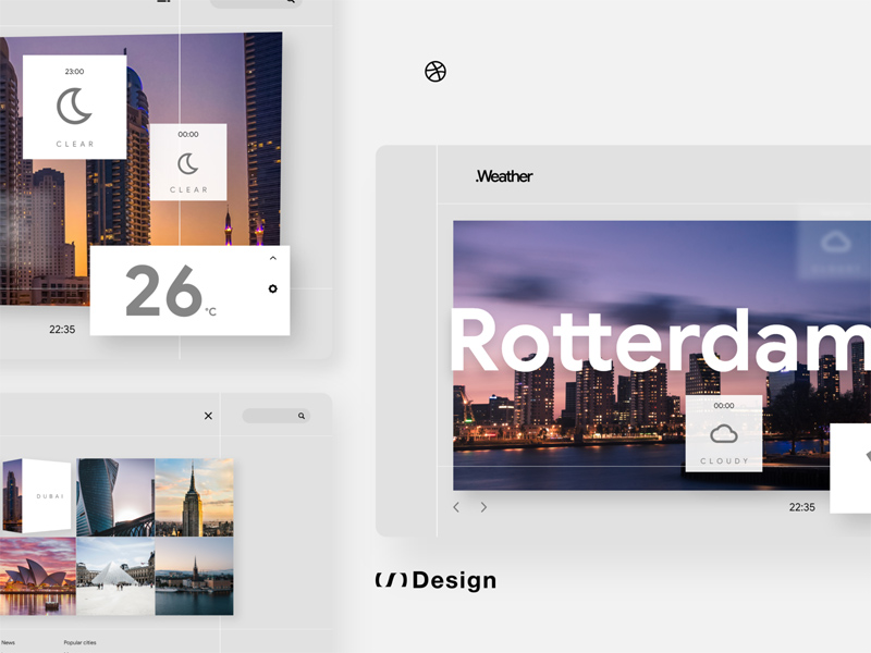 Weather Website Template | Free Xd Templates