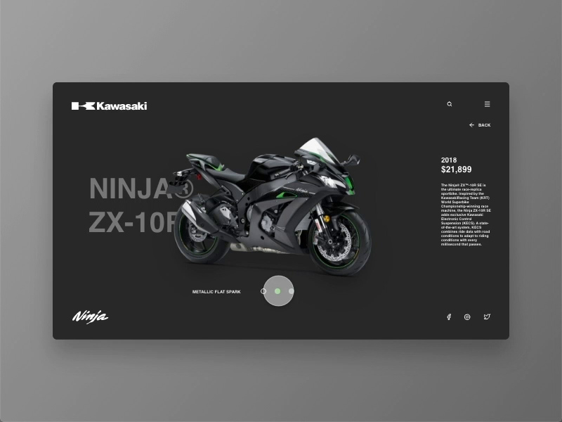 Product Card Website Concept Template | Free Xd Templates