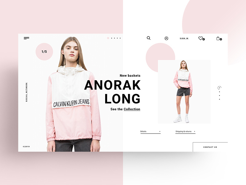 Zara Online Store Website Template | Free PSD Template | PSD Repo